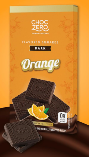 Choc Zero Flavored Squares Dark Orange – La Selecta Organica