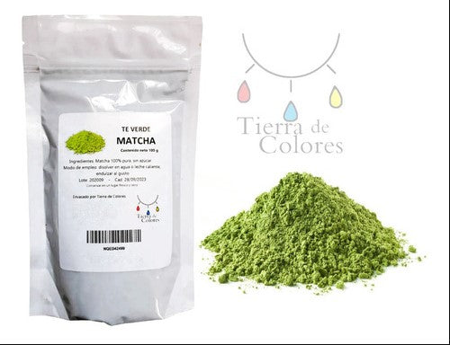 TE VERDE MATCHA TIERRA DE COLORES – La Selecta Organica